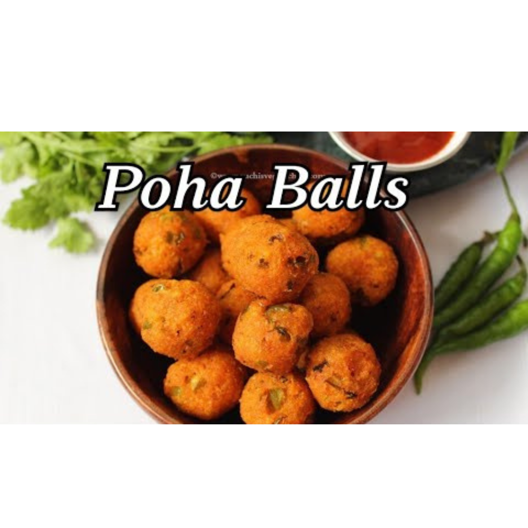 Poha Veggie Balls recipe